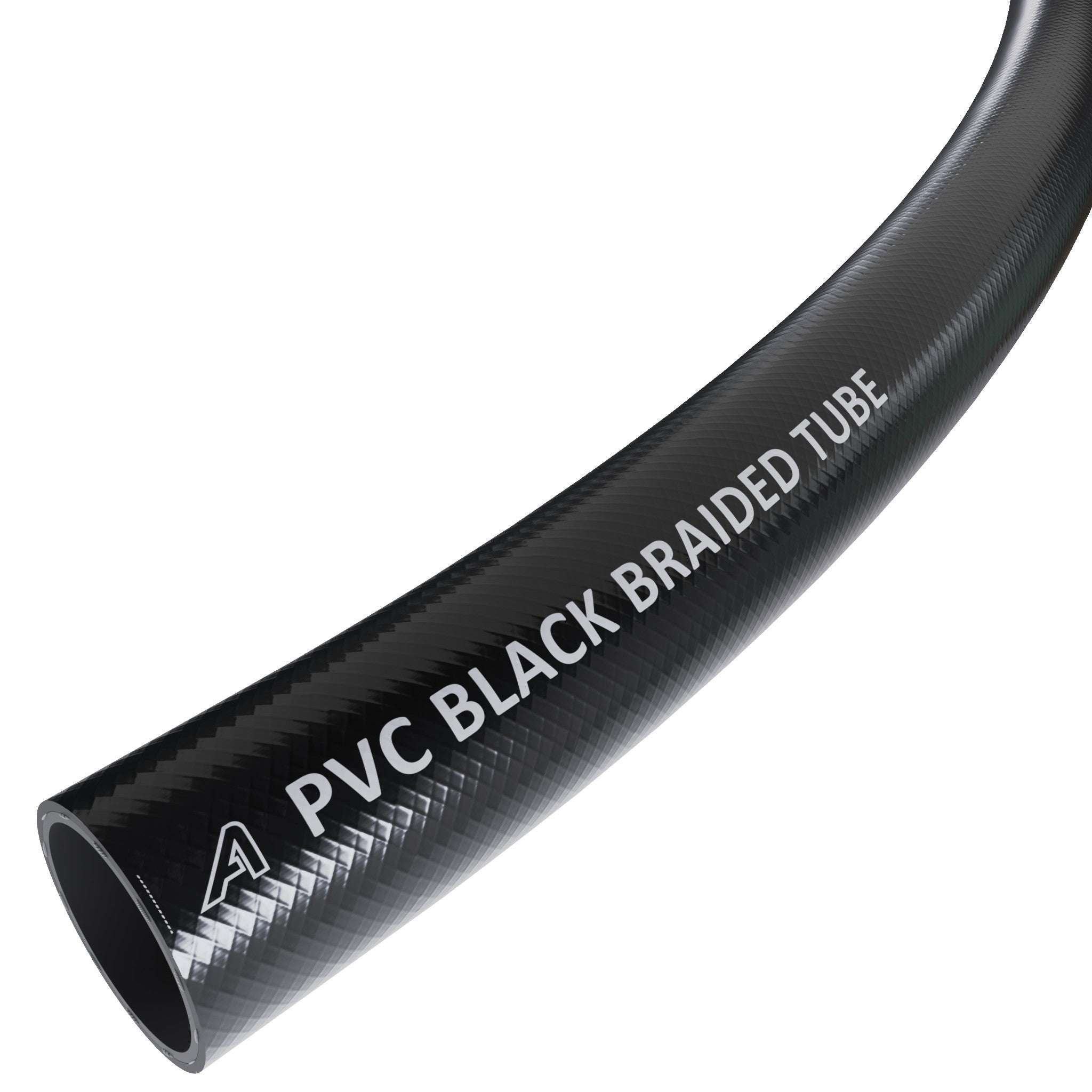 Solar-Enhanced Black Braided PVC Water Transfer Hoses - Silicone Hose UK