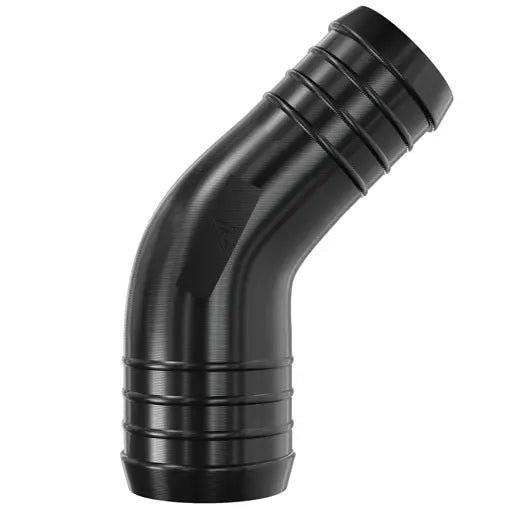 Black Plastic 45 Degree Reducer Barbed Joiner – Silicone Hose UK