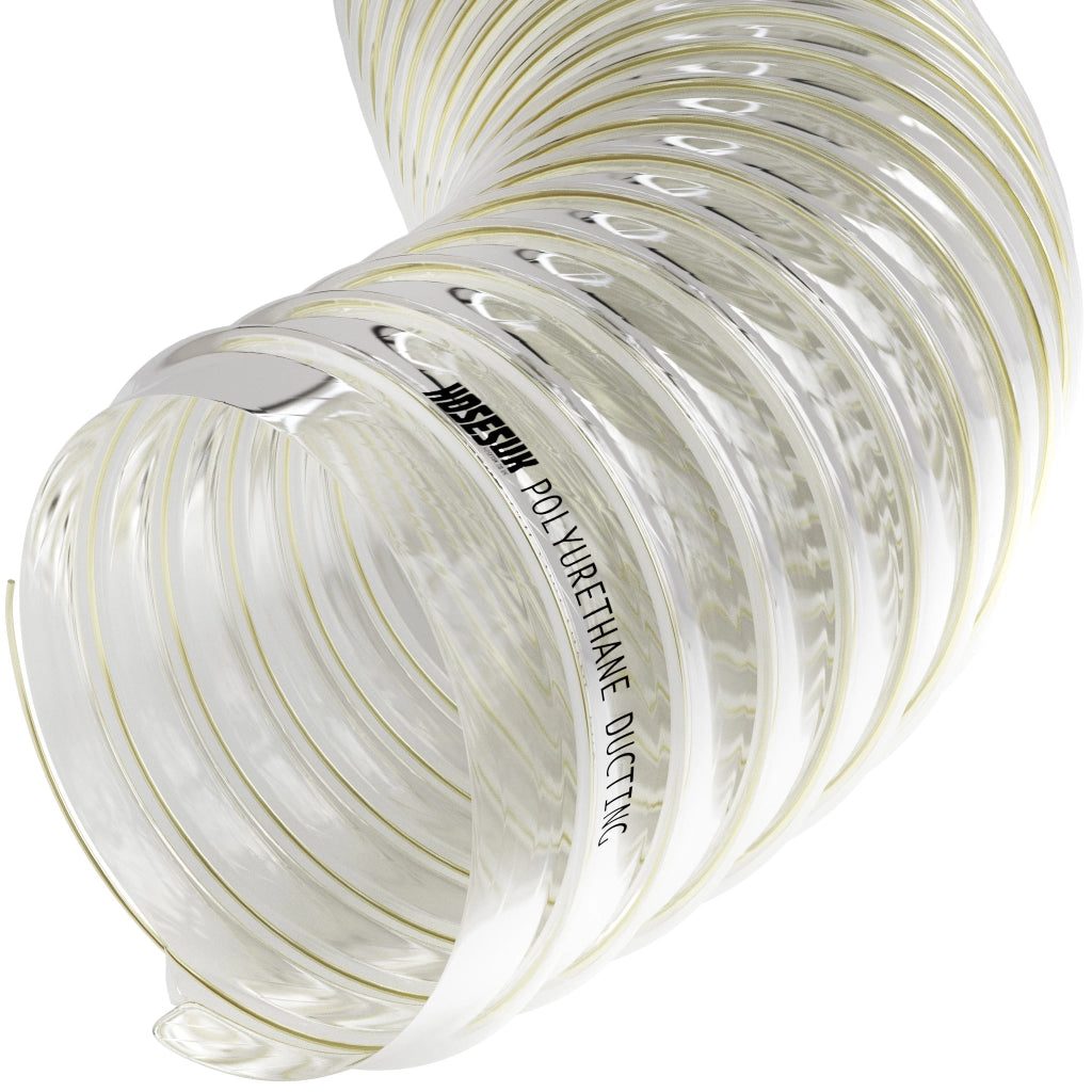 Polyurethane Dust Extraction Abrastion Resistant Ducting - Silicone Hose UK